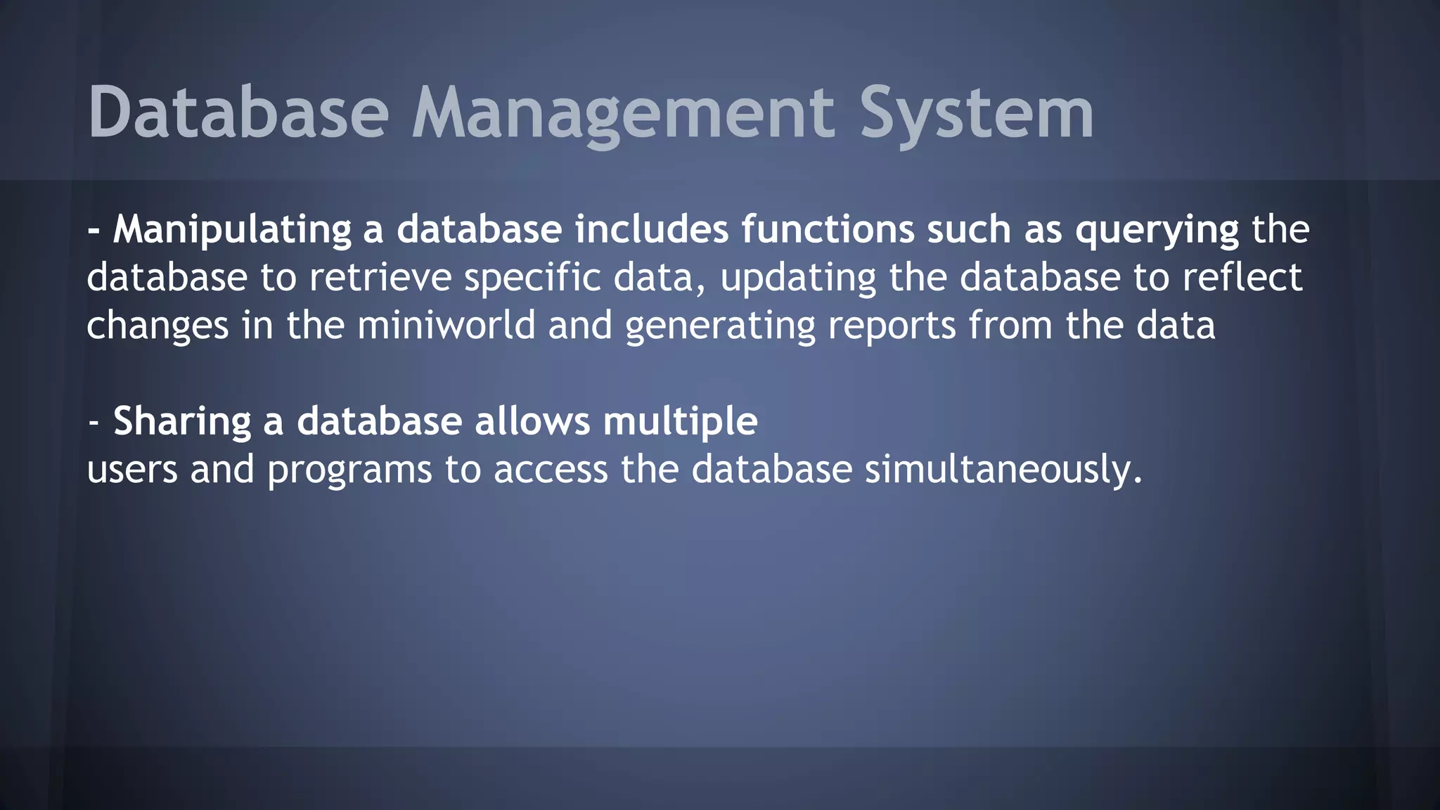 Database management systems | PPTX