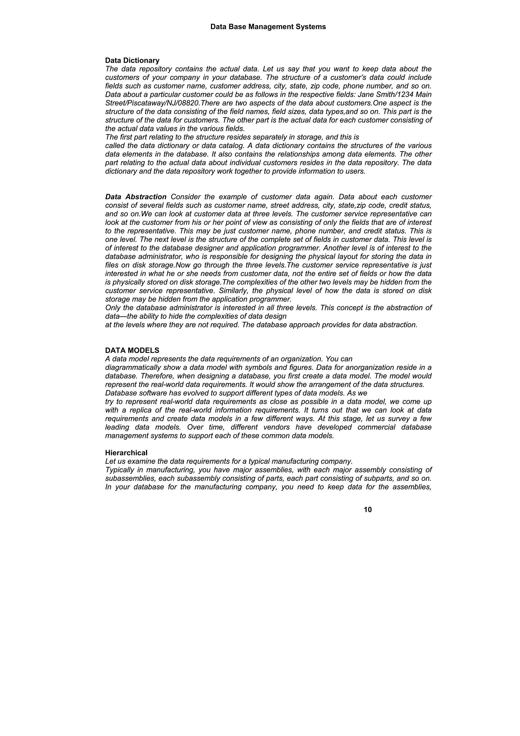 Database Management Systems Pdf