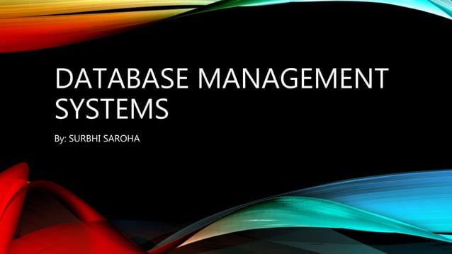 Database Management Systems | PPT