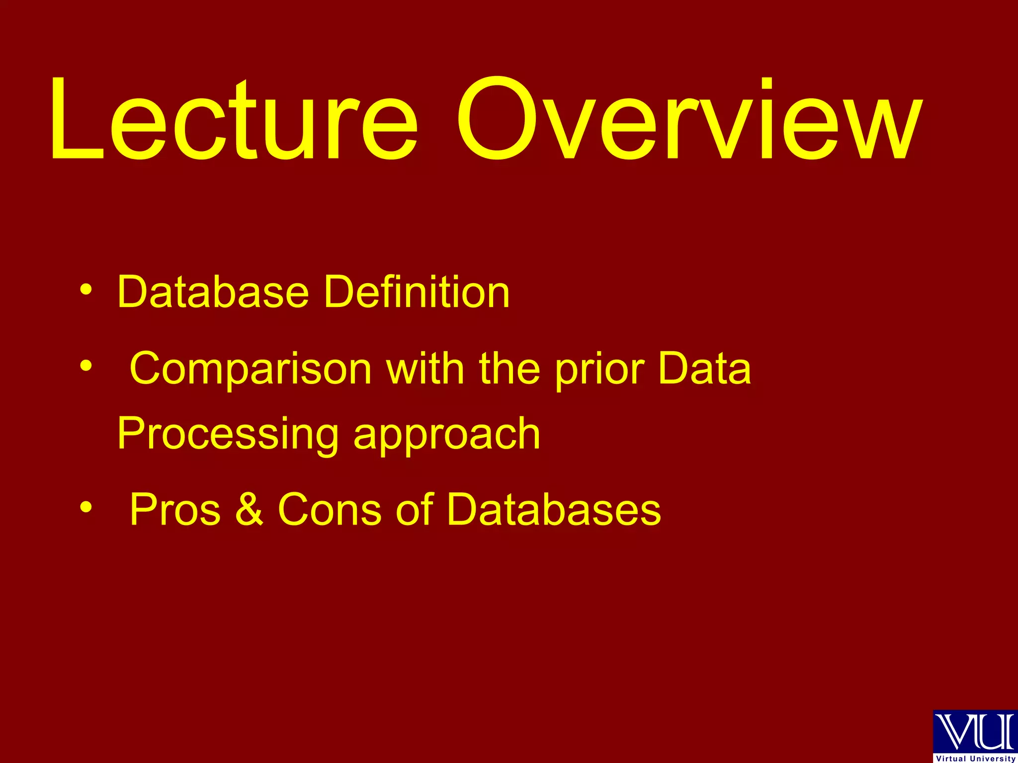 Database Management Systems Cs403 Power Point Slides Lecture 01 Ppt 