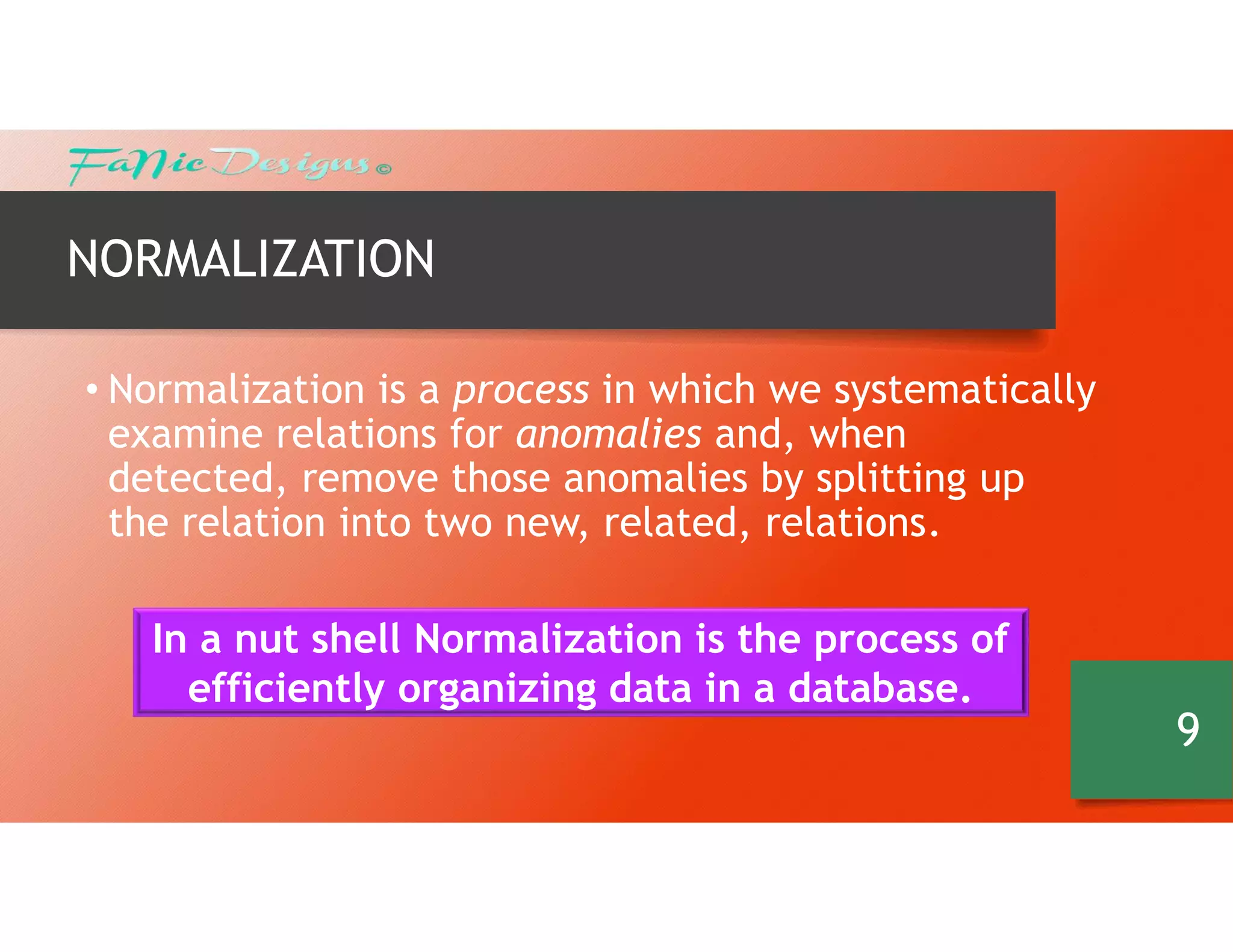 Database Management Systems 4 - Normalization | PDF | Databases ...