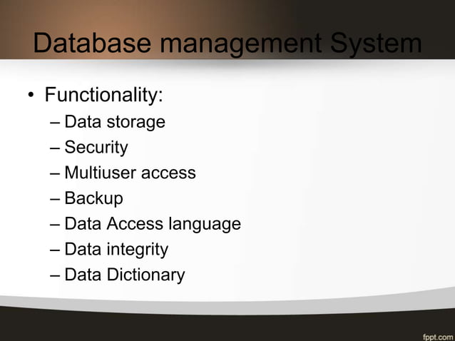 ORACLE: Database management system student | PPT