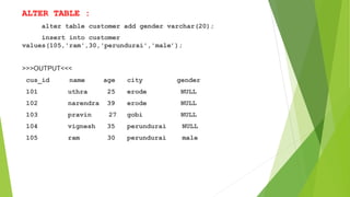 DATABASE MANEGEMENT SYSTEM PROJECT.pptx | Databases | Computer Software and Applications