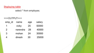 DATABASE MANEGEMENT SYSTEM PROJECT.pptx | Databases | Computer Software ...