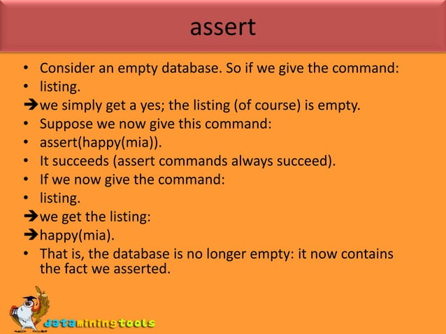PROLOG: Database Manipulation In Prolog | PPTX
