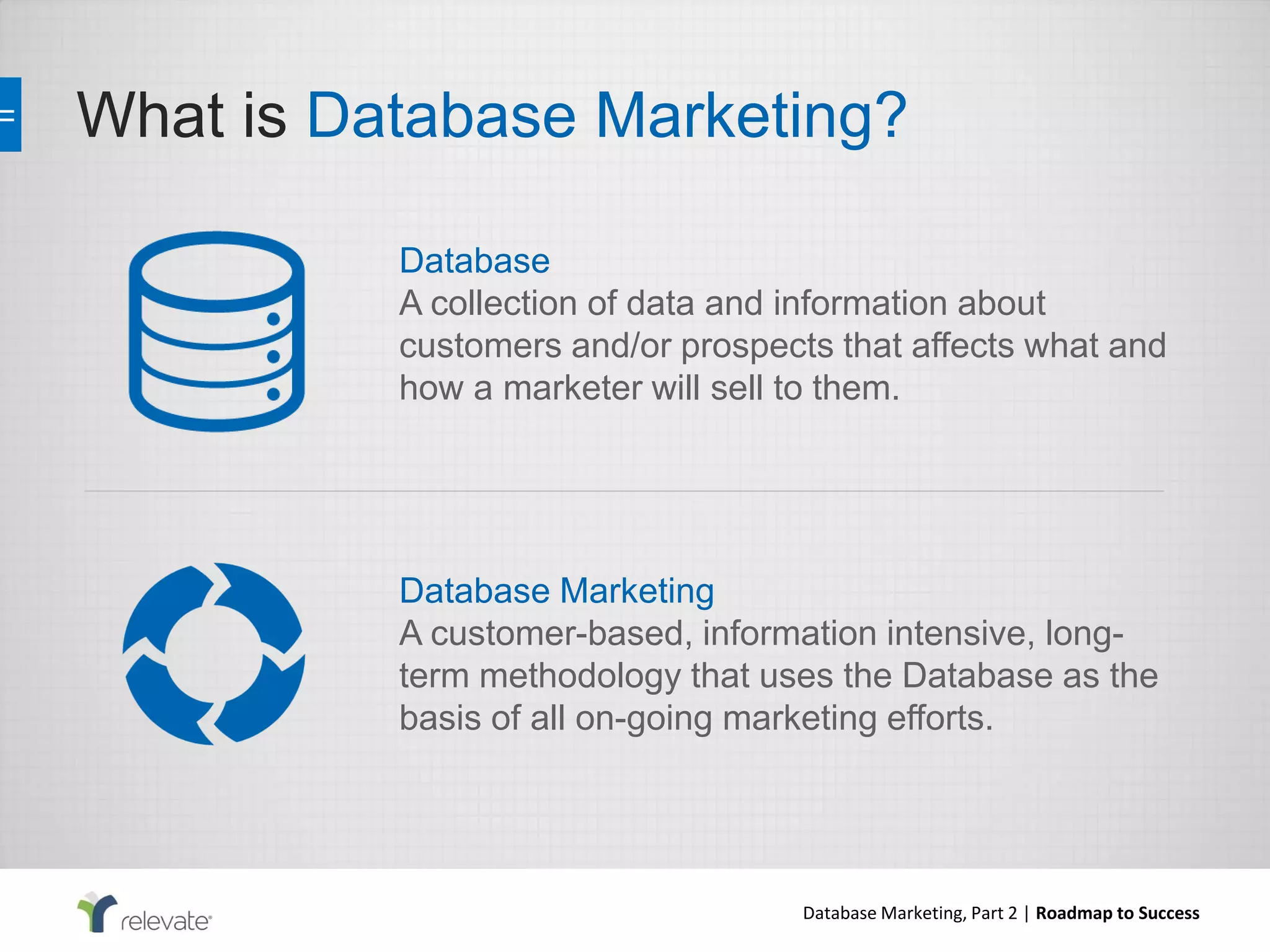 Database Marketing, part two: data enhancement, analytics, and ...