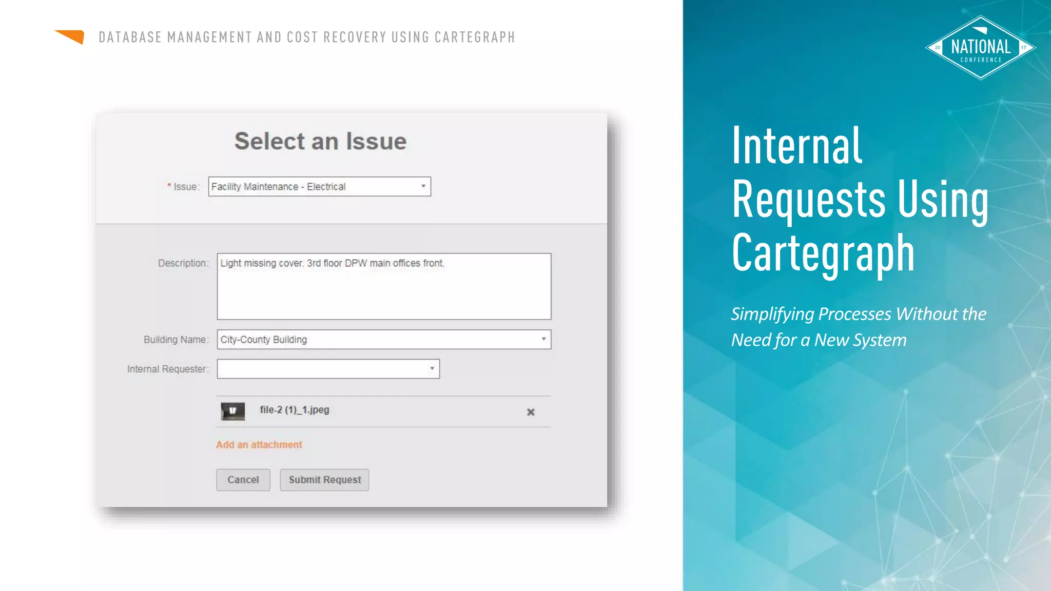 Database Management and Cost Recovery Using Cartegraph | PPT | Free ...