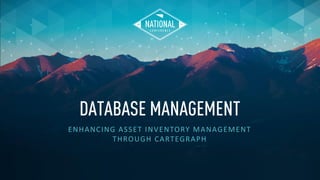 Database Management and Cost Recovery Using Cartegraph | PPT
