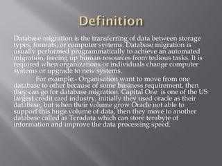 Database migration | PPT