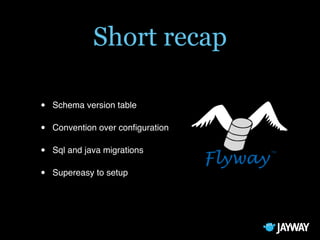 Database migrations with Flyway and Liquibase | PPT