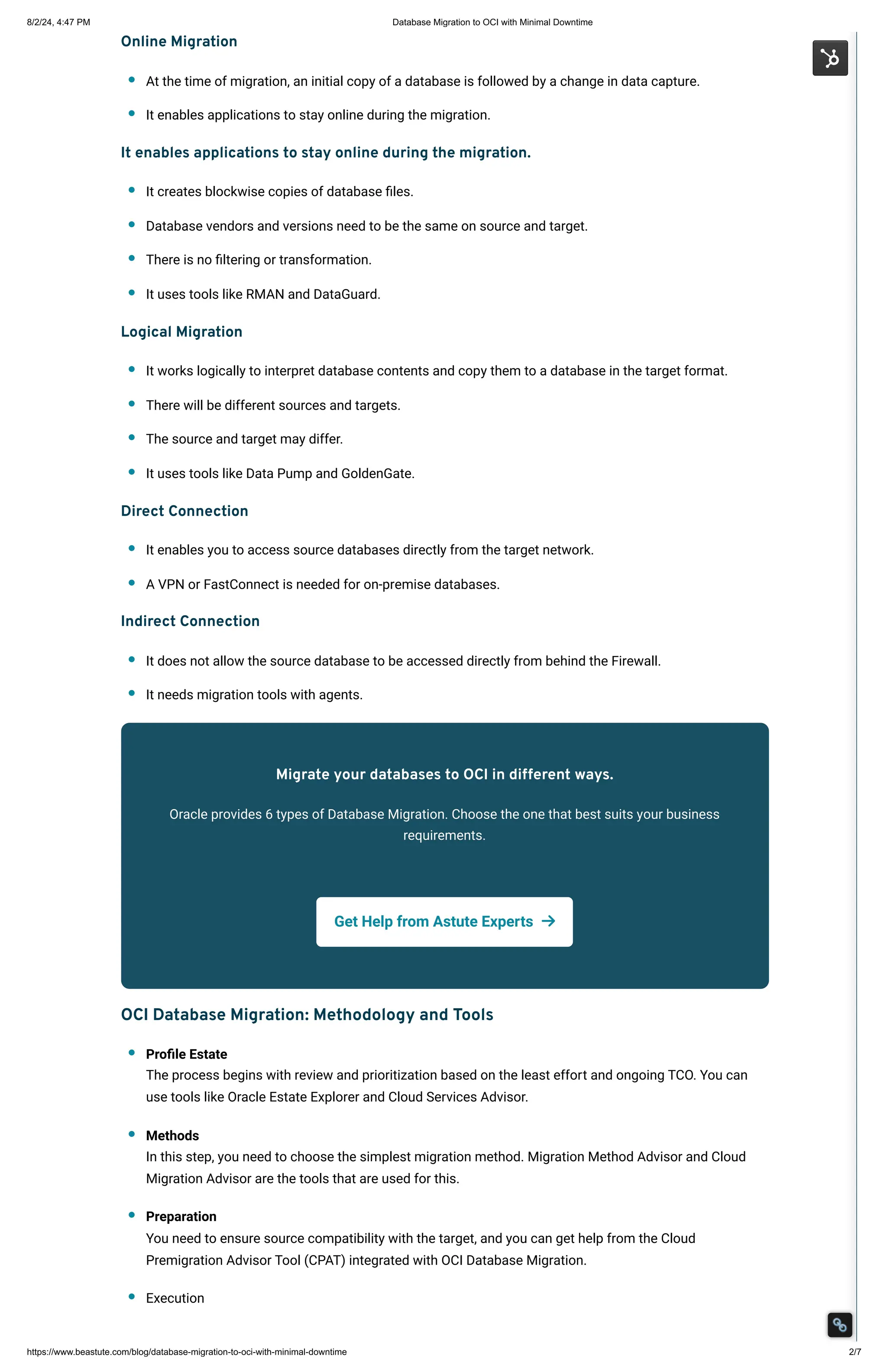 Database Migration To Oci With Minimal Downtime Pdf