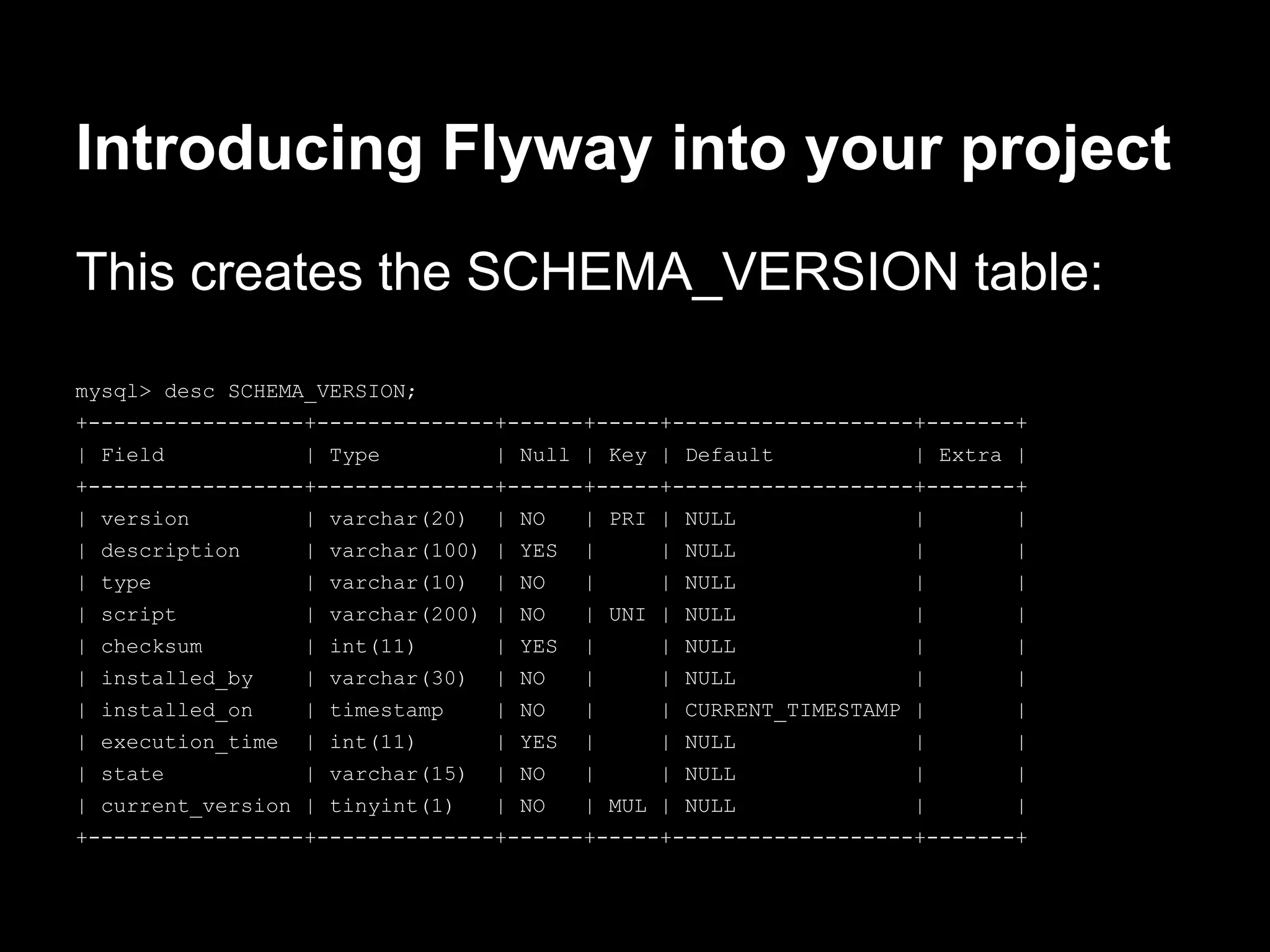 Database migration with flyway | PDF | Databases | Computer Software and Applications