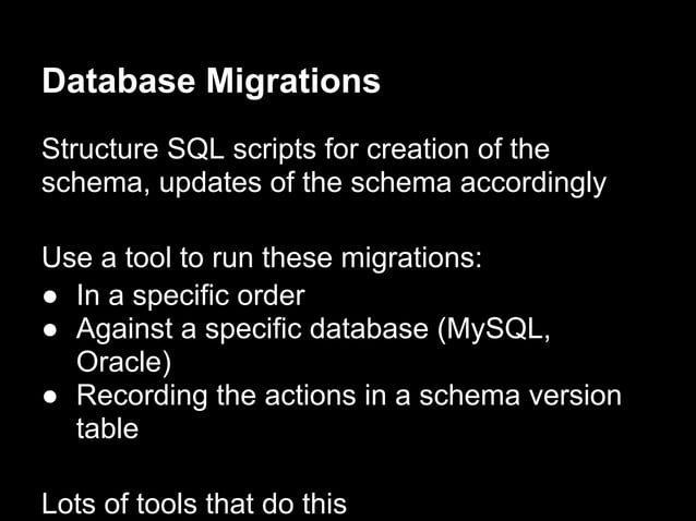 Database migration with flyway | PDF | Databases | Computer Software and Applications
