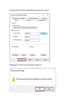Database Mirroring Microsoft Sql Server | PDF