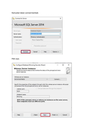 Database Mirroring Microsoft Sql Server | PDF