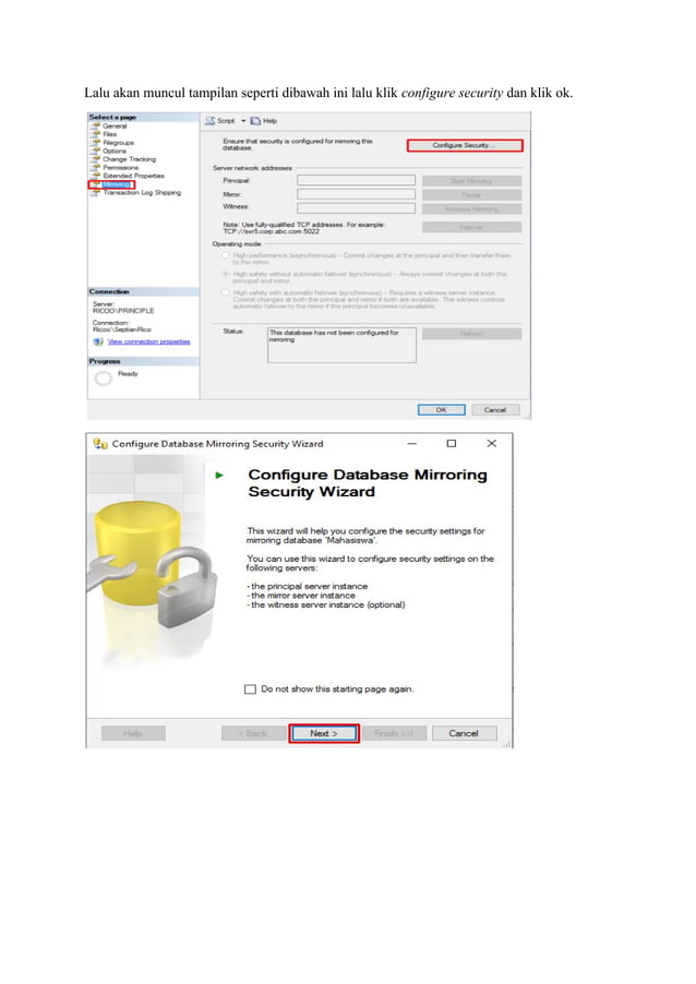 Database Mirroring Microsoft SQL Server | PDF