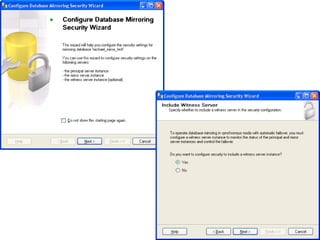 Database mirroring setup | PPT