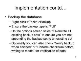 Database mirroring setup | PPT