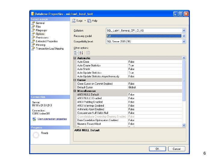 Database Mirroring Setup