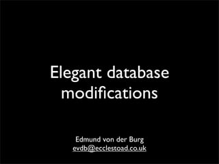 Elegant Database Modifications | PDF