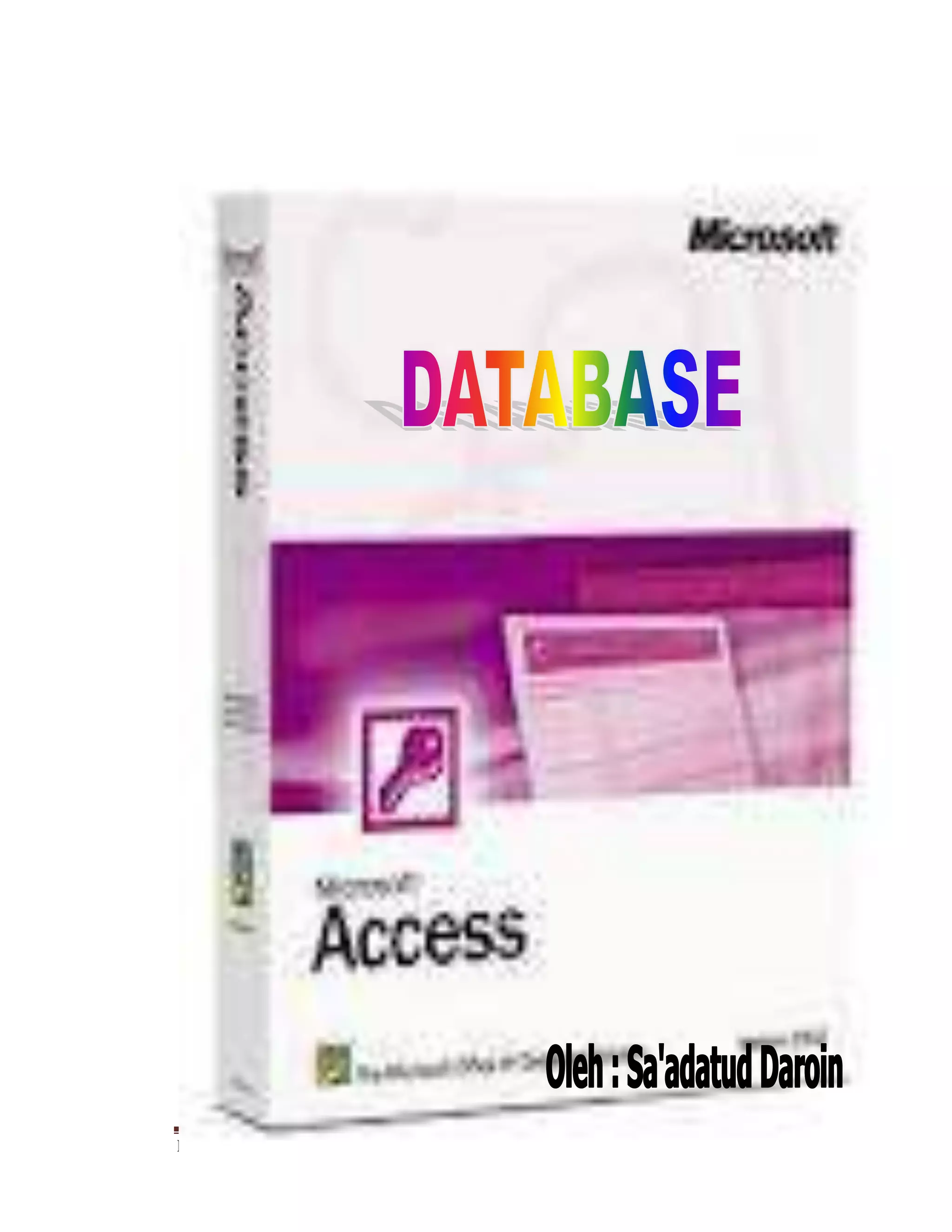 Database ms. access siiesde | PDF