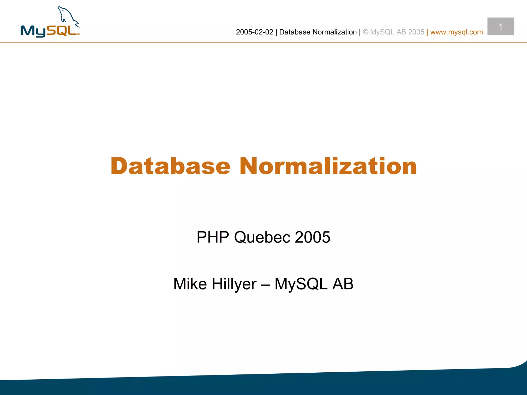 Database normalisation | PPT