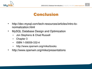 Database normalisation | PPT