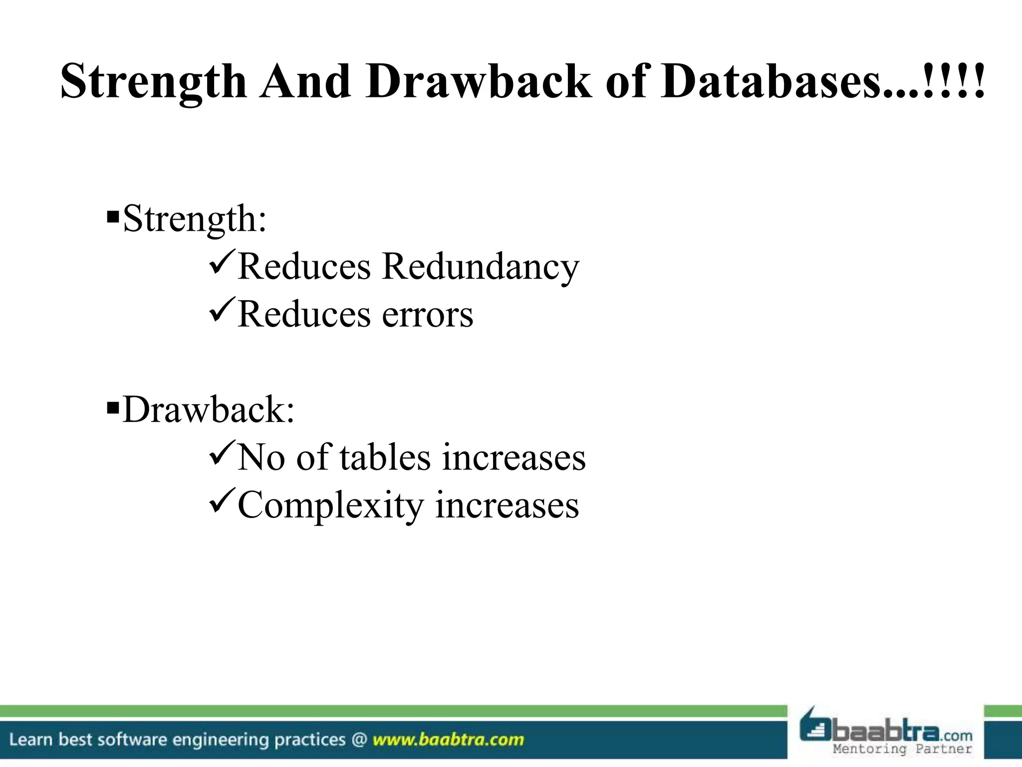 Database normalisation | PPTX
