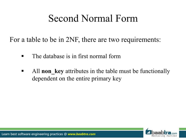Database normalisation | PPT | Free download