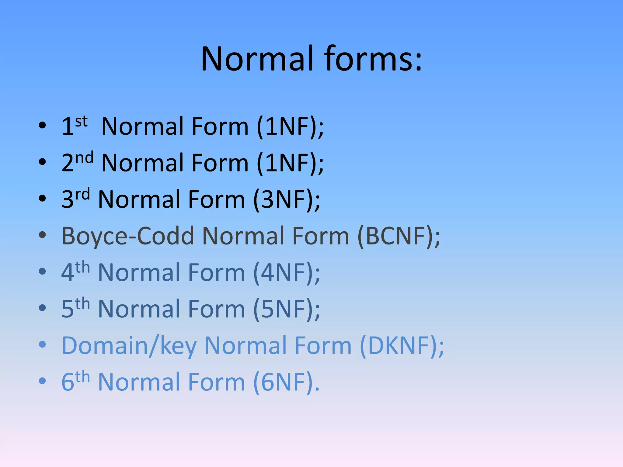 Database normalisation by D.Lukachuk | PPT