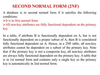 Database normalization | PPTX