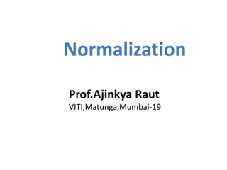 Database normalization | PPT