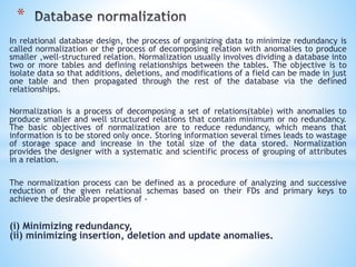 Database normalization | PPT