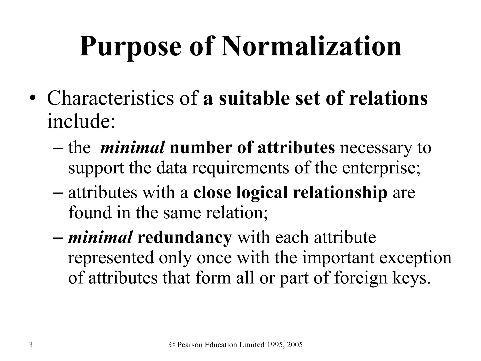 Database normalization | PPTX