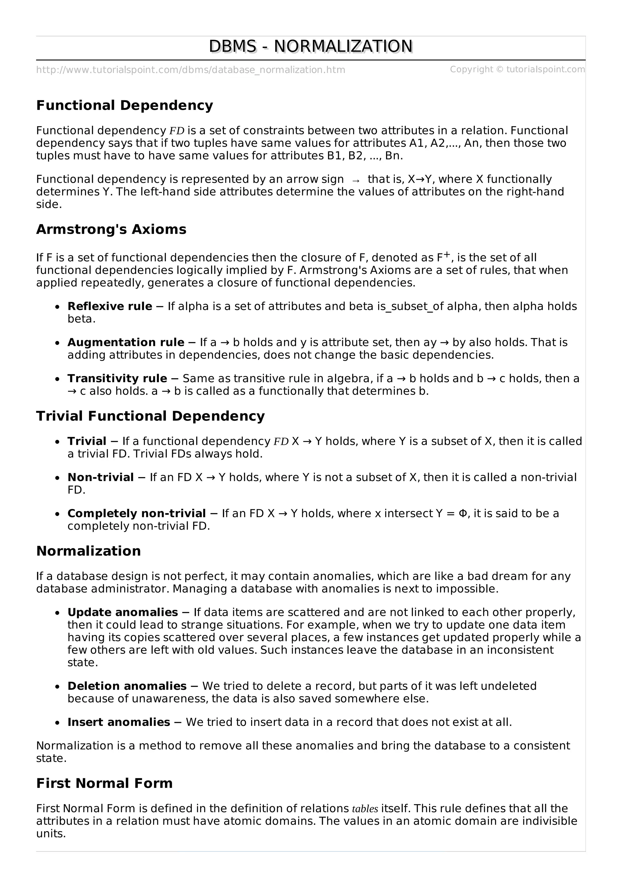 Database normalization | PDF