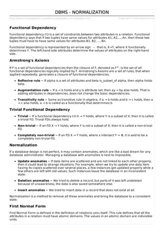 Database normalization | PDF
