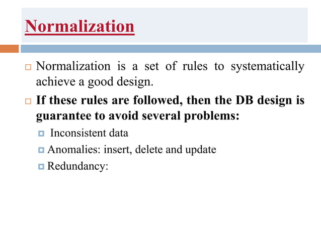 Database normalization | PPT