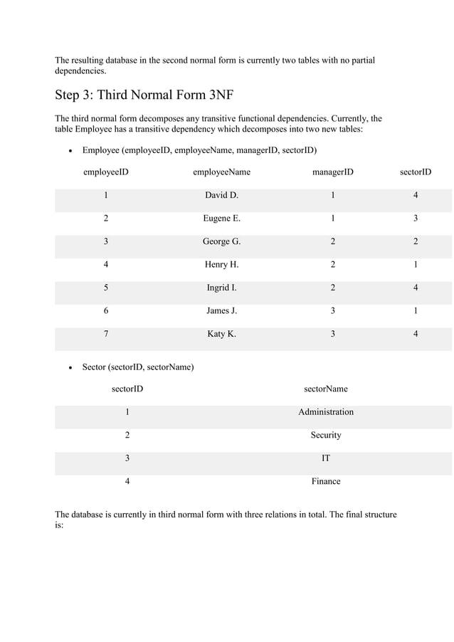 Database Normalization Docx