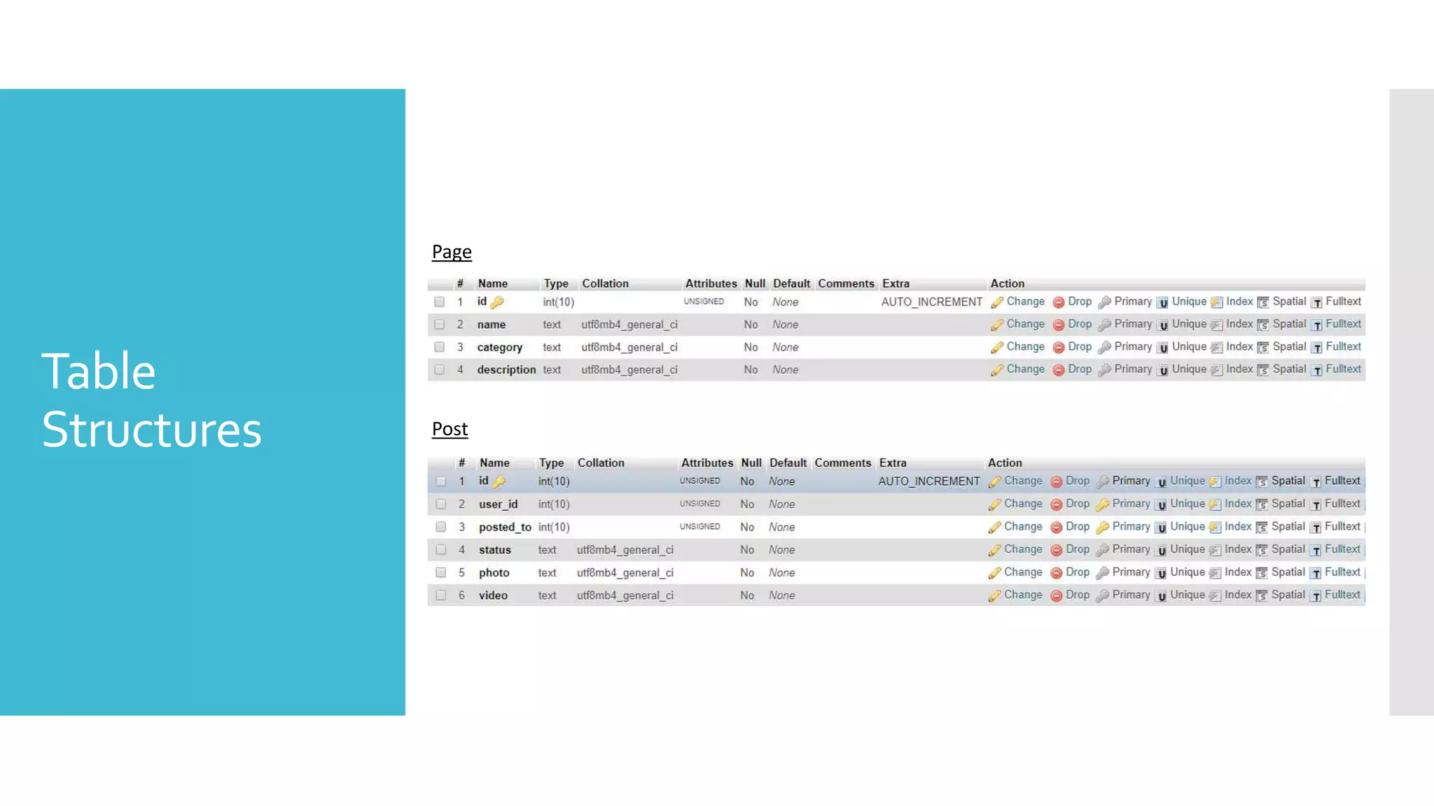 Database of a Simple Social Network | PPTX