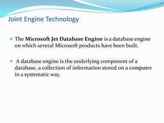 Database + office product | PPTX | Databases | Computer Software and ...