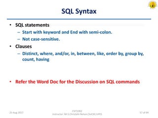 Database overview | PPT