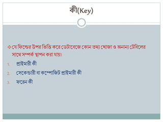 Database overview in bangla | PPTX