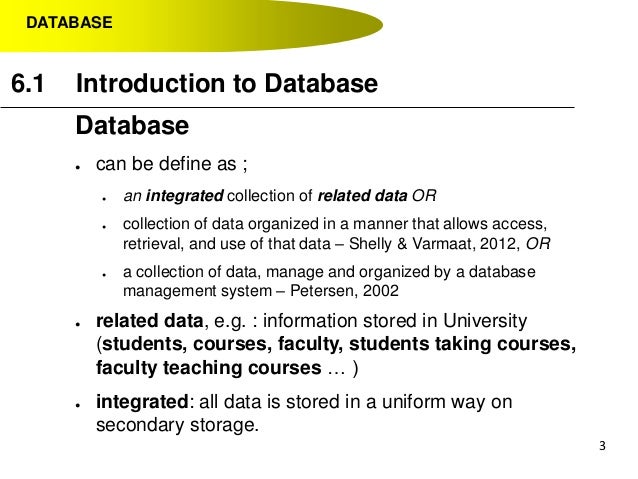 Database Part 1