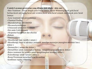 Database perawatan wajah | PPTX