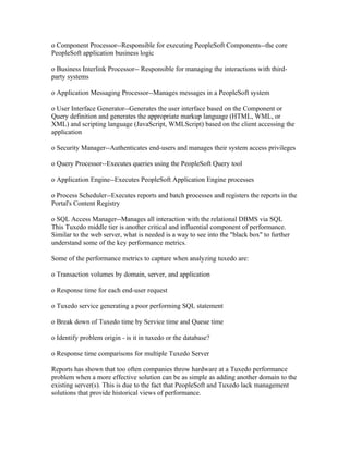 Database performance management | DOC