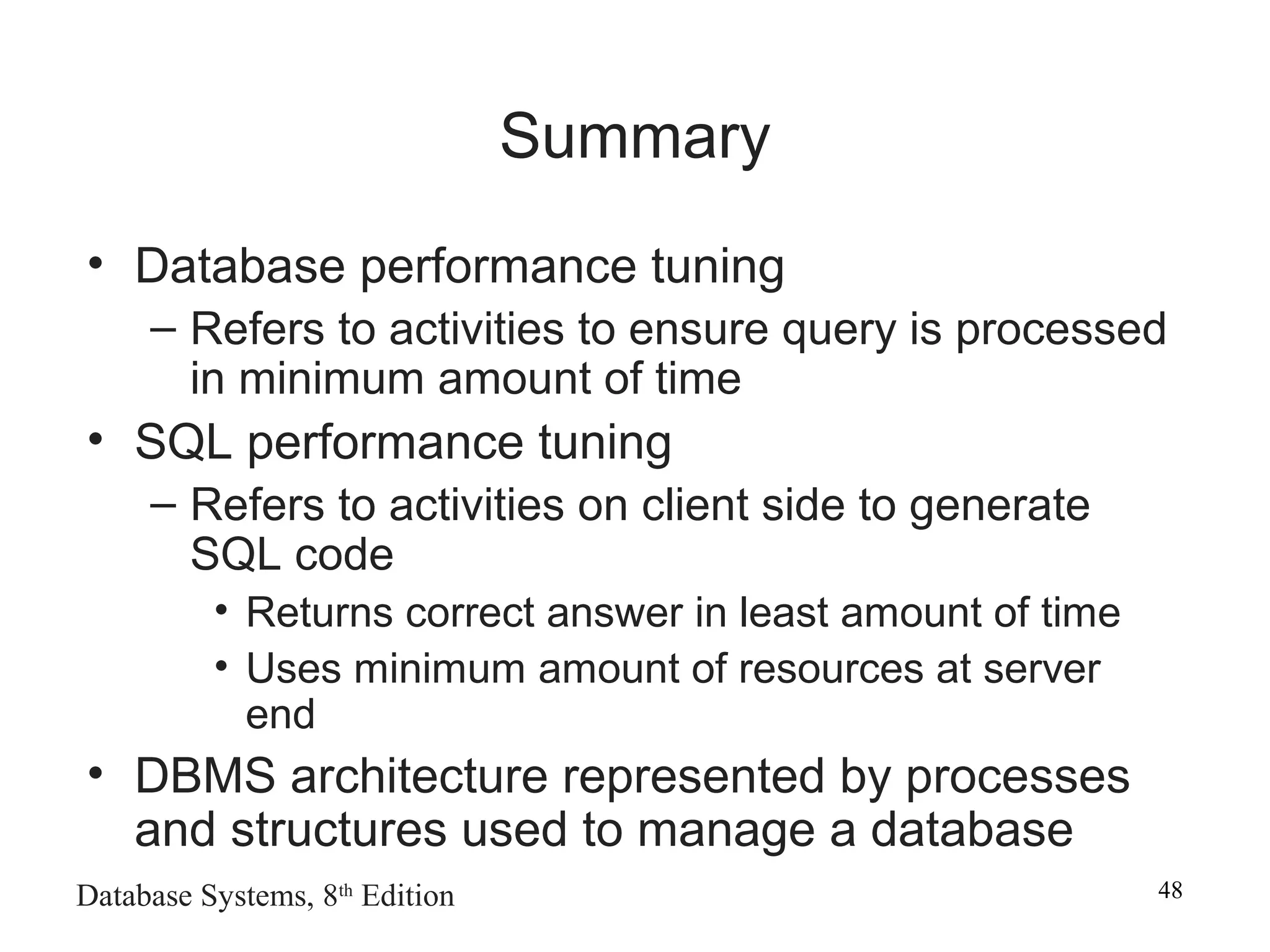 Database Performance Tuning And Query Optimization Ppt 