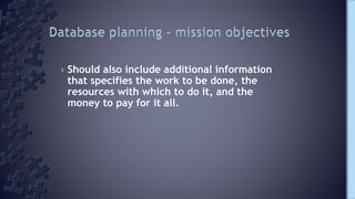 Database planning | PPT