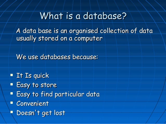 Databases