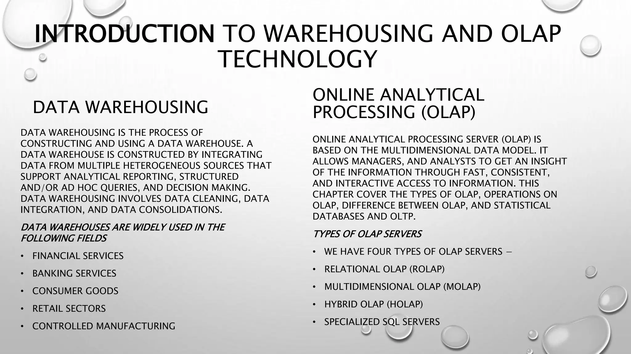 An overview of data warehousing and OLAP technology | PPTX