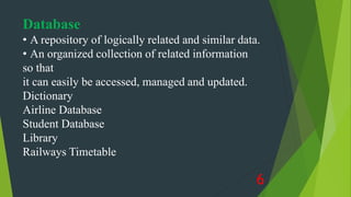 Database presentaion | PPT